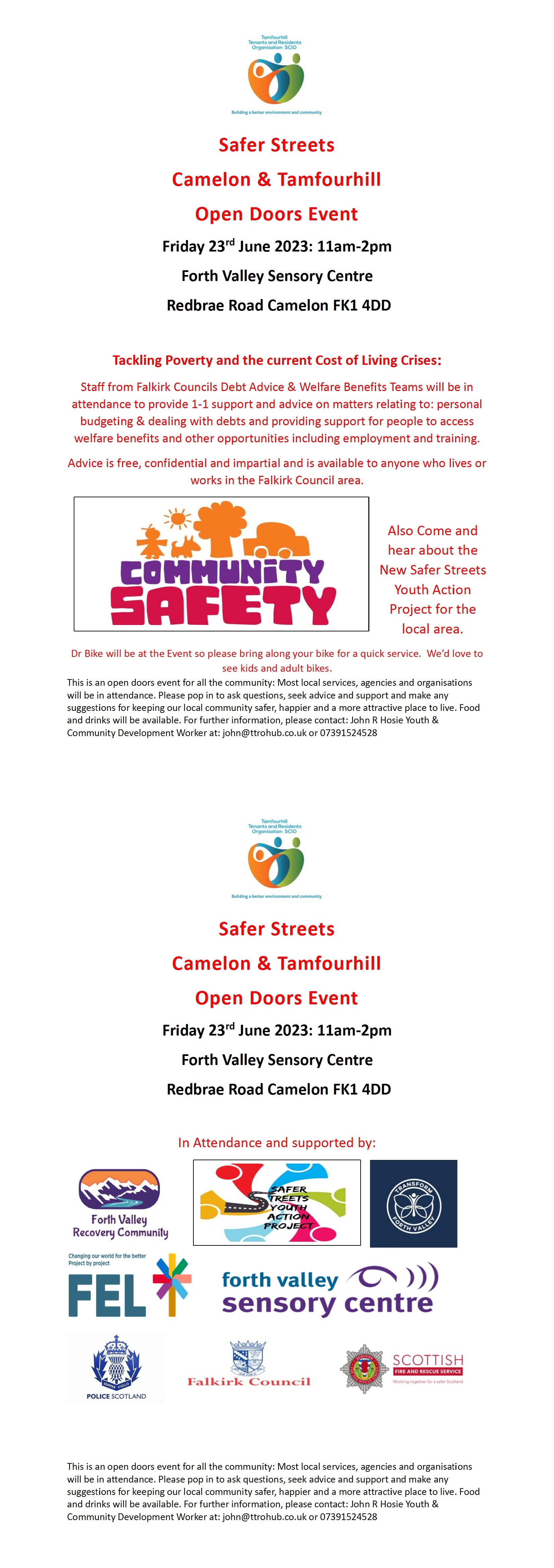 Youth Action in Camelon and Tamfourhill for Summer 2023: – Safer ...